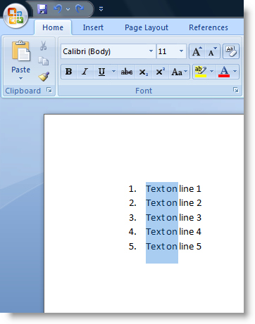 Tech Dreams: Selecting Text Vertically in MS Word[How To]